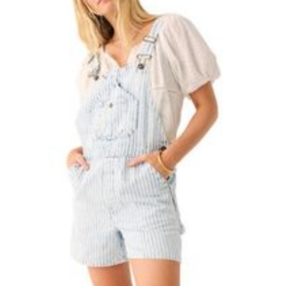 Anthropologie | Pants & Jumpsuits | Faherty Topsail Striped Cotton ...